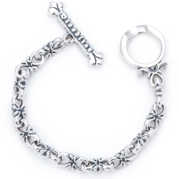 Spanish Anchor Chain Link Bracelet in Sterling Silver, 7.5mm ...