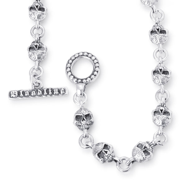 Bloodline Skull Link Chain Necklace Sterling Silver, 9mm – BLOODLINE DESIGN