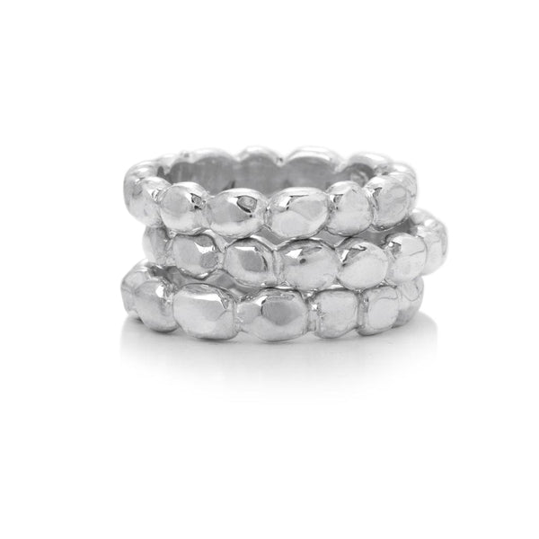 Pebble Band In Sterling Silver, 3.7mm – BLOODLINE DESIGN