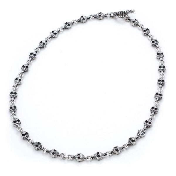 Bloodline Skull Link Chain Necklace Sterling Silver, 9mm – BLOODLINE DESIGN