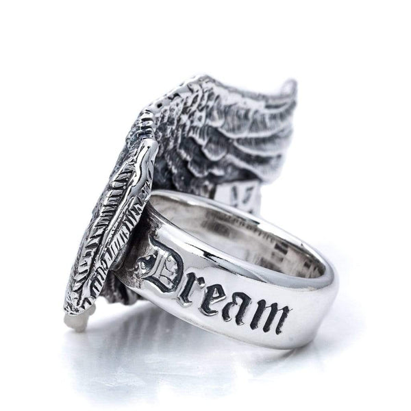 The Angel Wing Ring In Sterling Silver, 8mm – BLOODLINE DESIGN