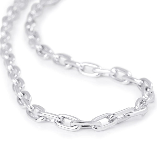 London Link Chain In Sterling Silver, 6mm – BLOODLINE DESIGN