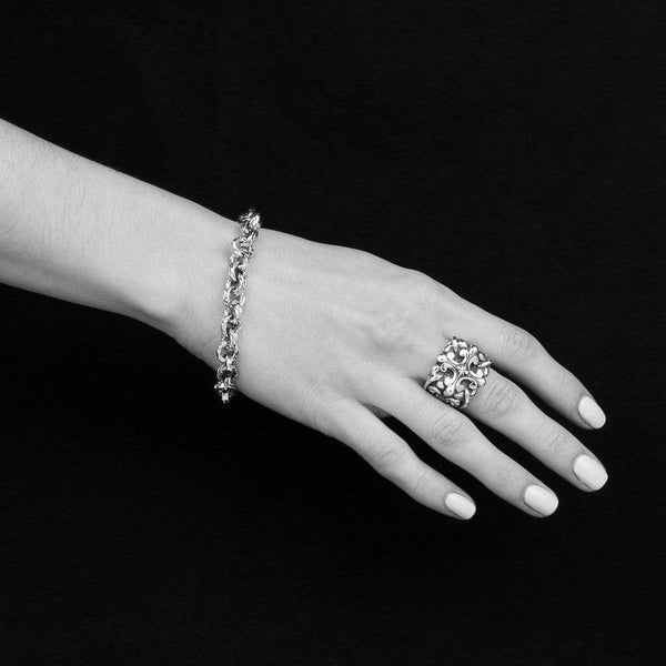 Venice Ring in Sterling Silver, 20mm – BLOODLINE DESIGN