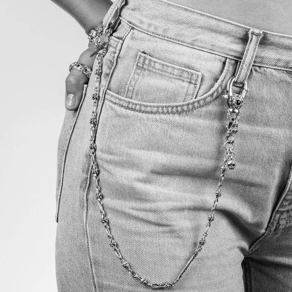 The Barcelona Skull Link Wallet Chain – BLOODLINE DESIGN